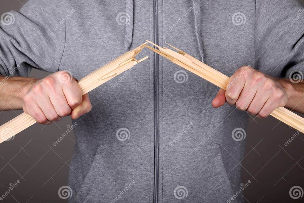 Broken stick stock photo. Image of gesture, worker, wood - 14136010