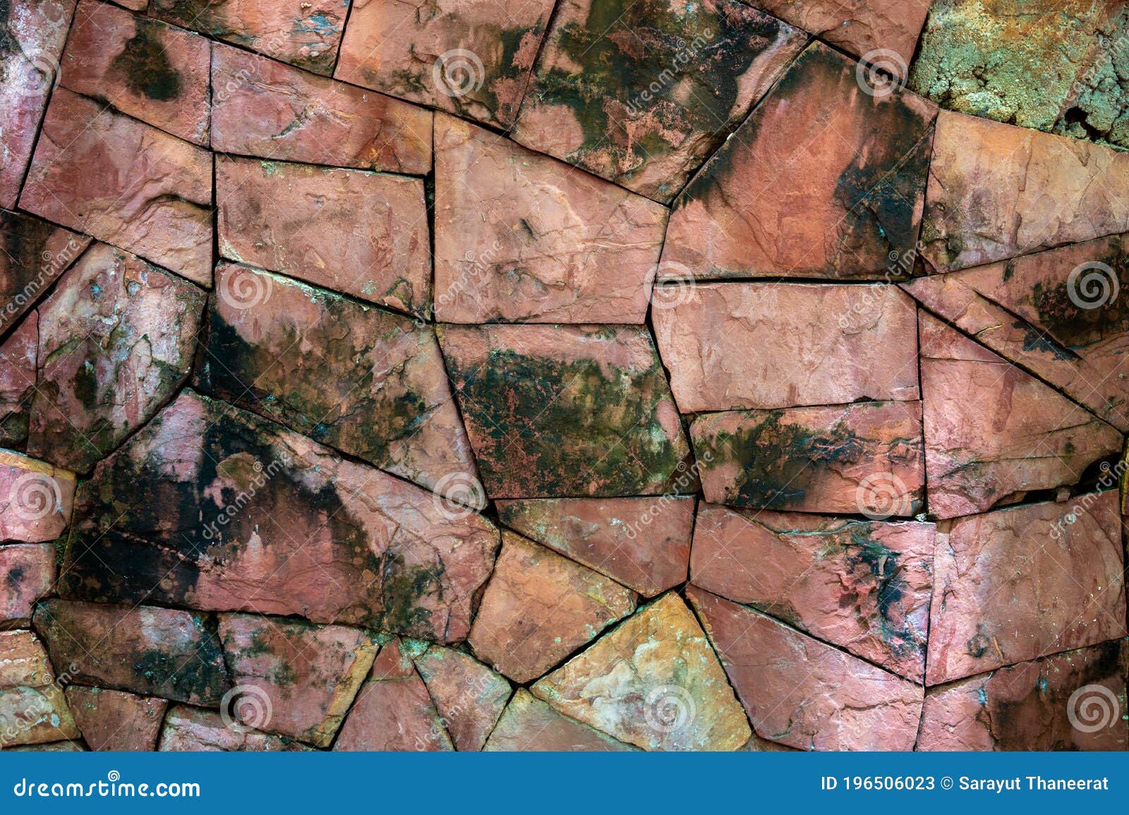 Broken Stone Background Brown Mixed Surface Stock Image - Image of ...