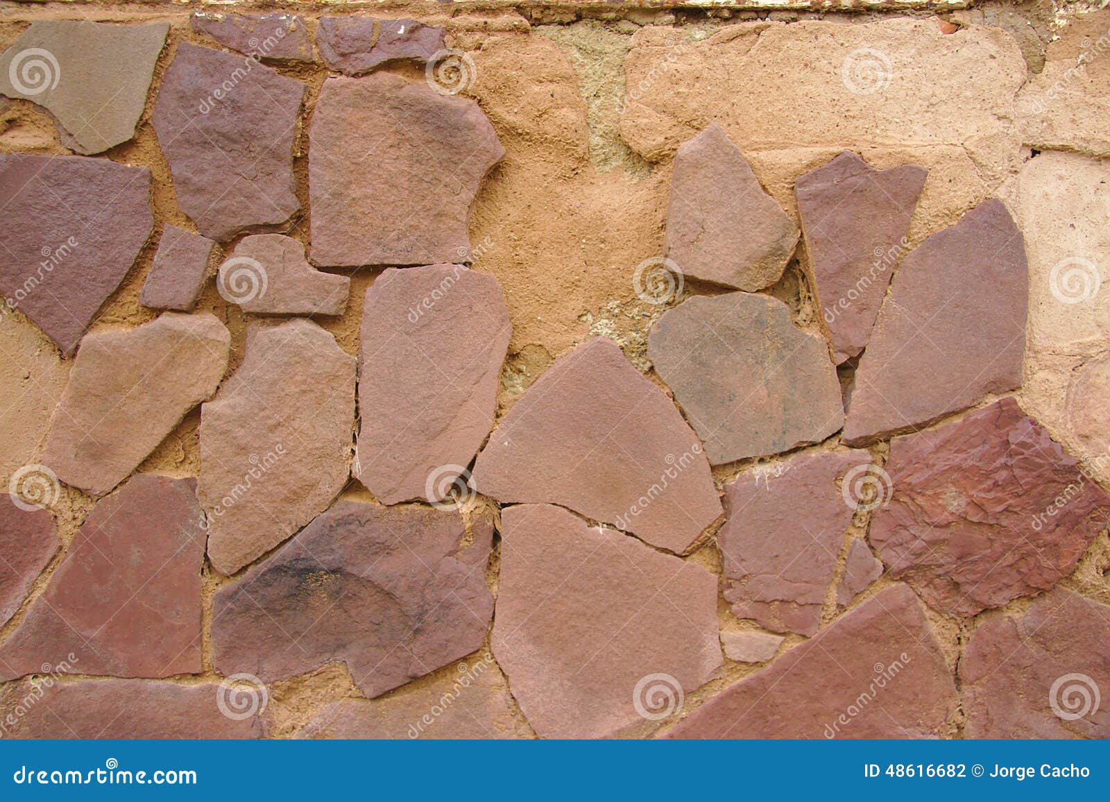 Broken Stone Wall Texture Photo Stock Photo - Image of architecture ...