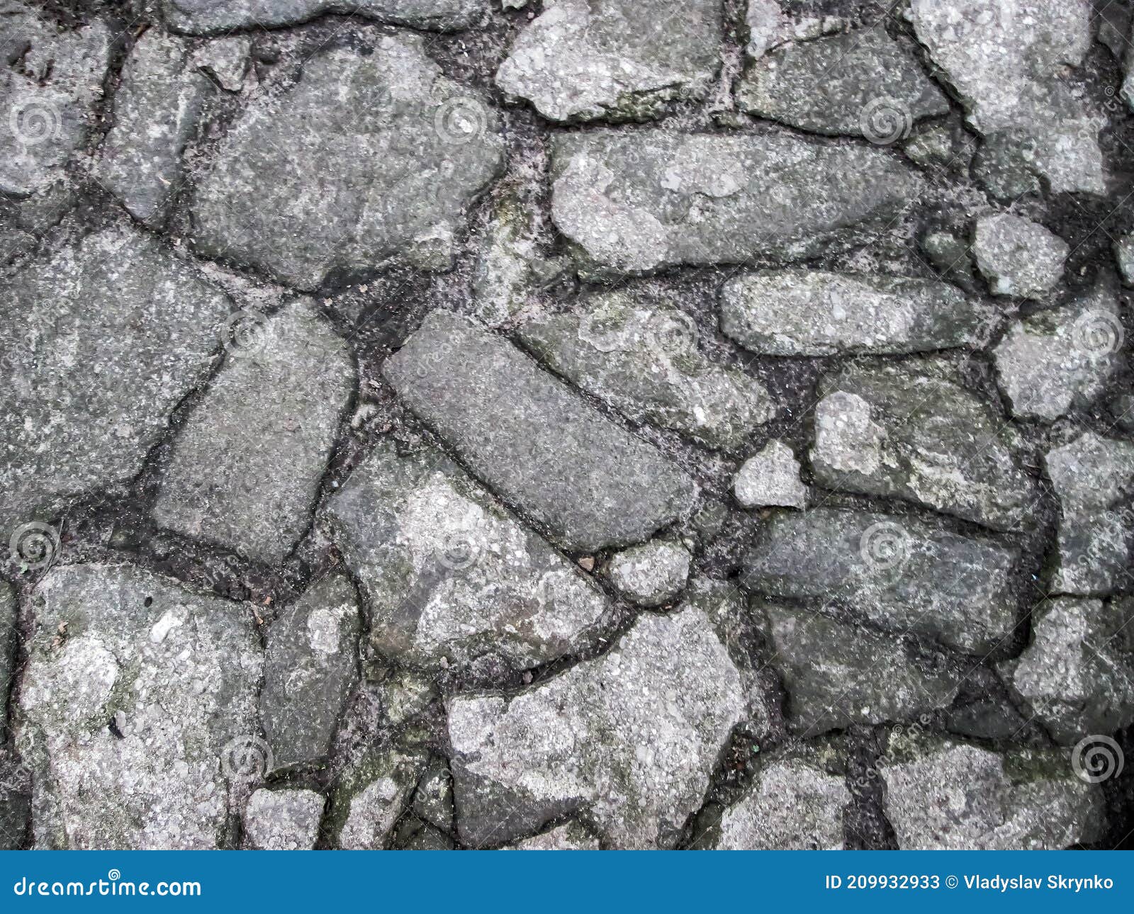 Broken Stones on the Ground. Stock Image - Image of basin, cracks ...