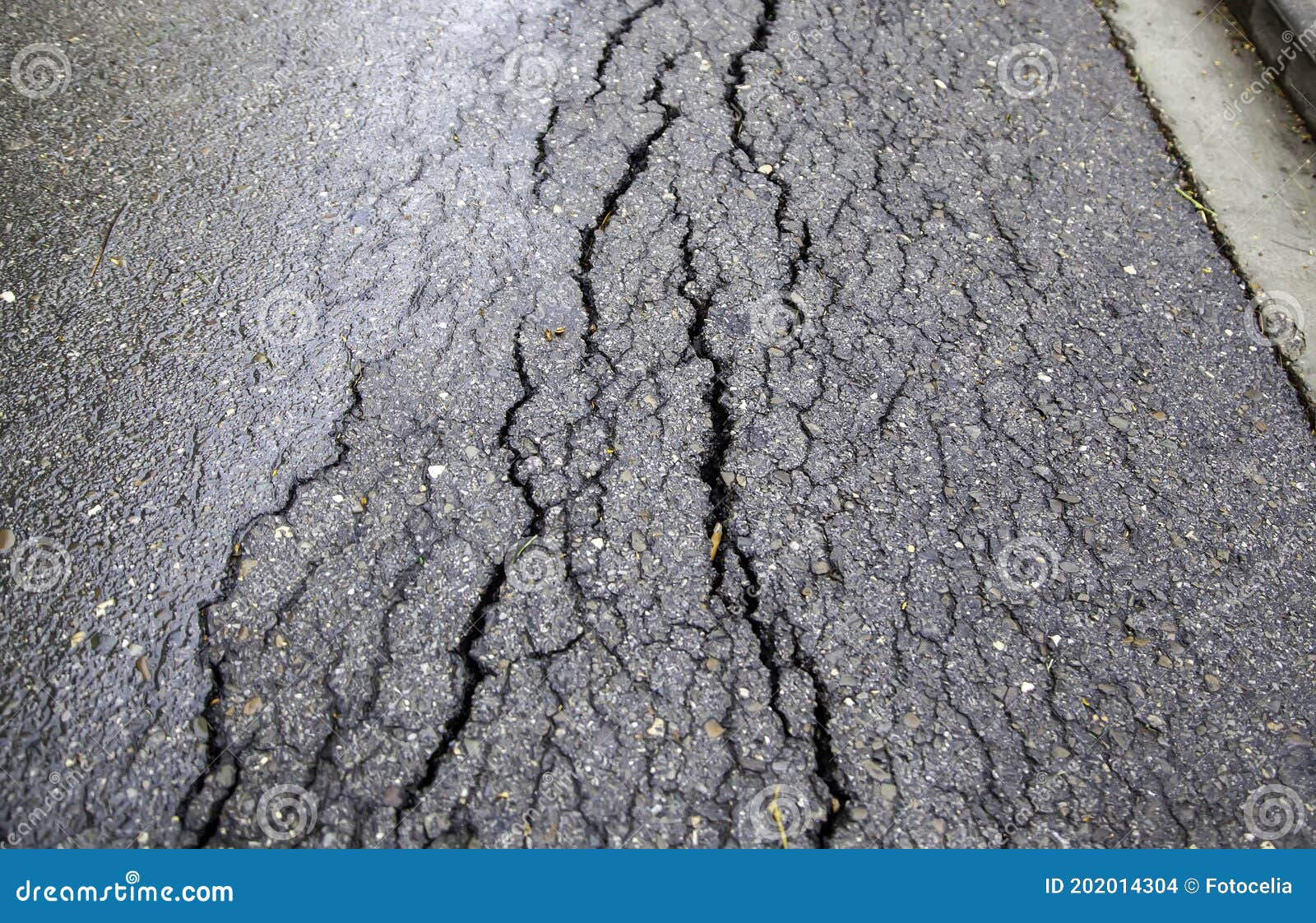 Broken street floor stock photo. Image of outdoor, damage - 202014304