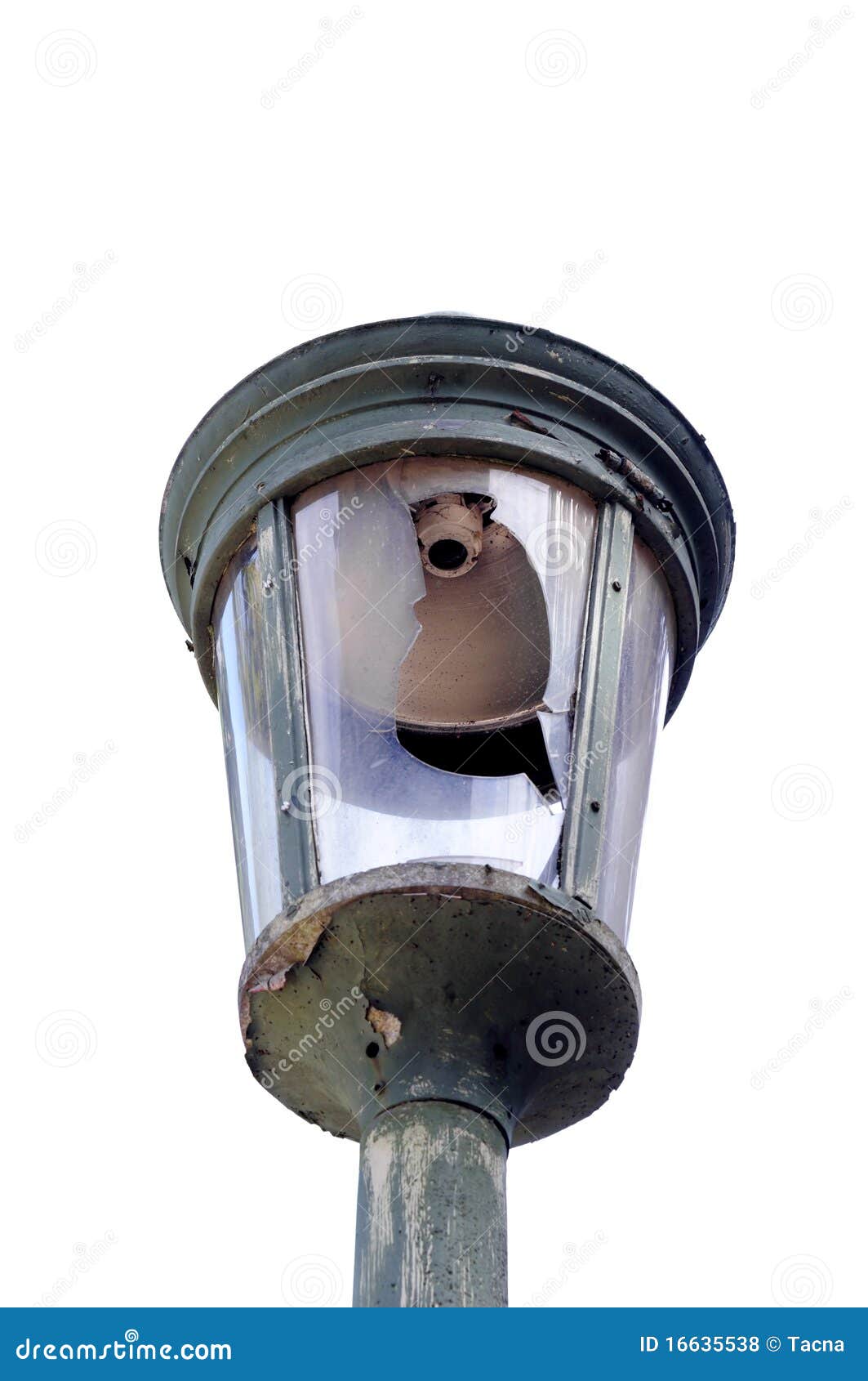 Broken street lantern stock photo. Image of light, broken - 16635538