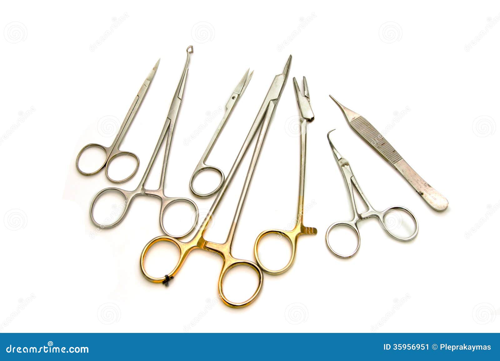 Broken Surgical Instruments Isolate Stock Image - Image of instruments ...