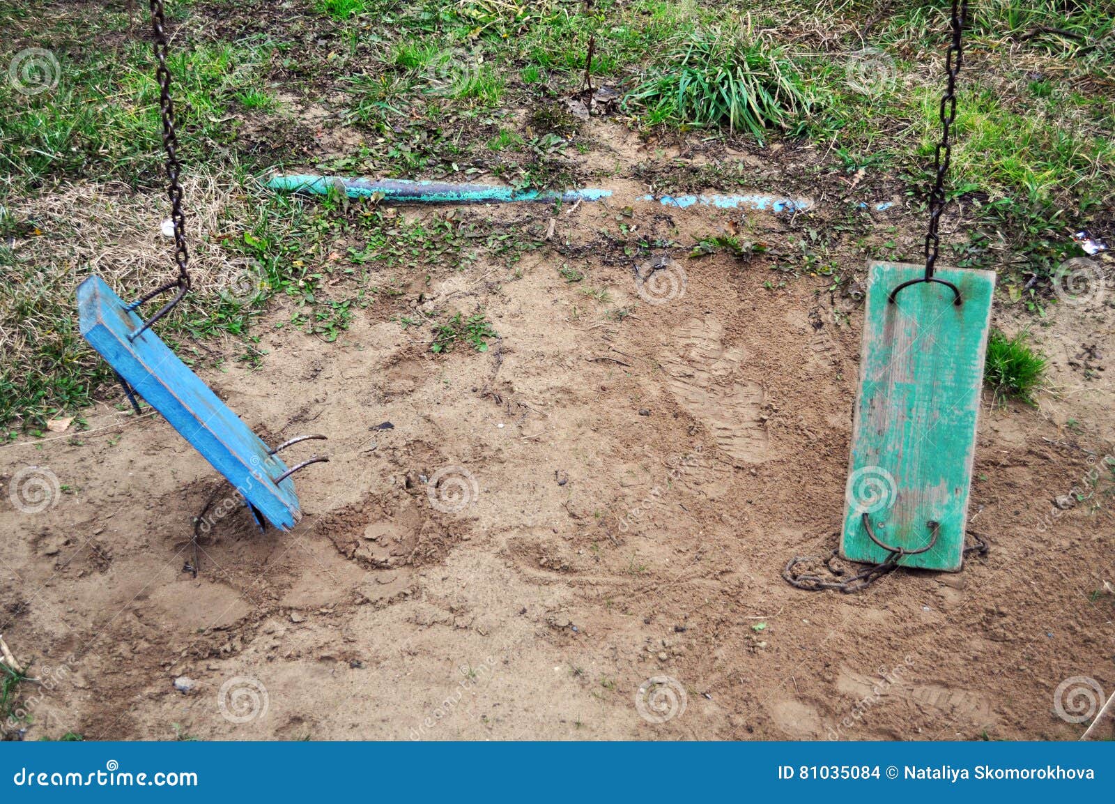 Broken swing stock photo. Image of broken, outdoor, accident - 81035084
