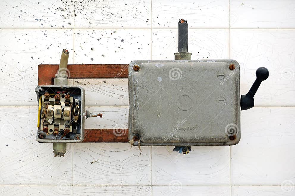 Broken switch stock image. Image of decayed, abandonment - 14165181