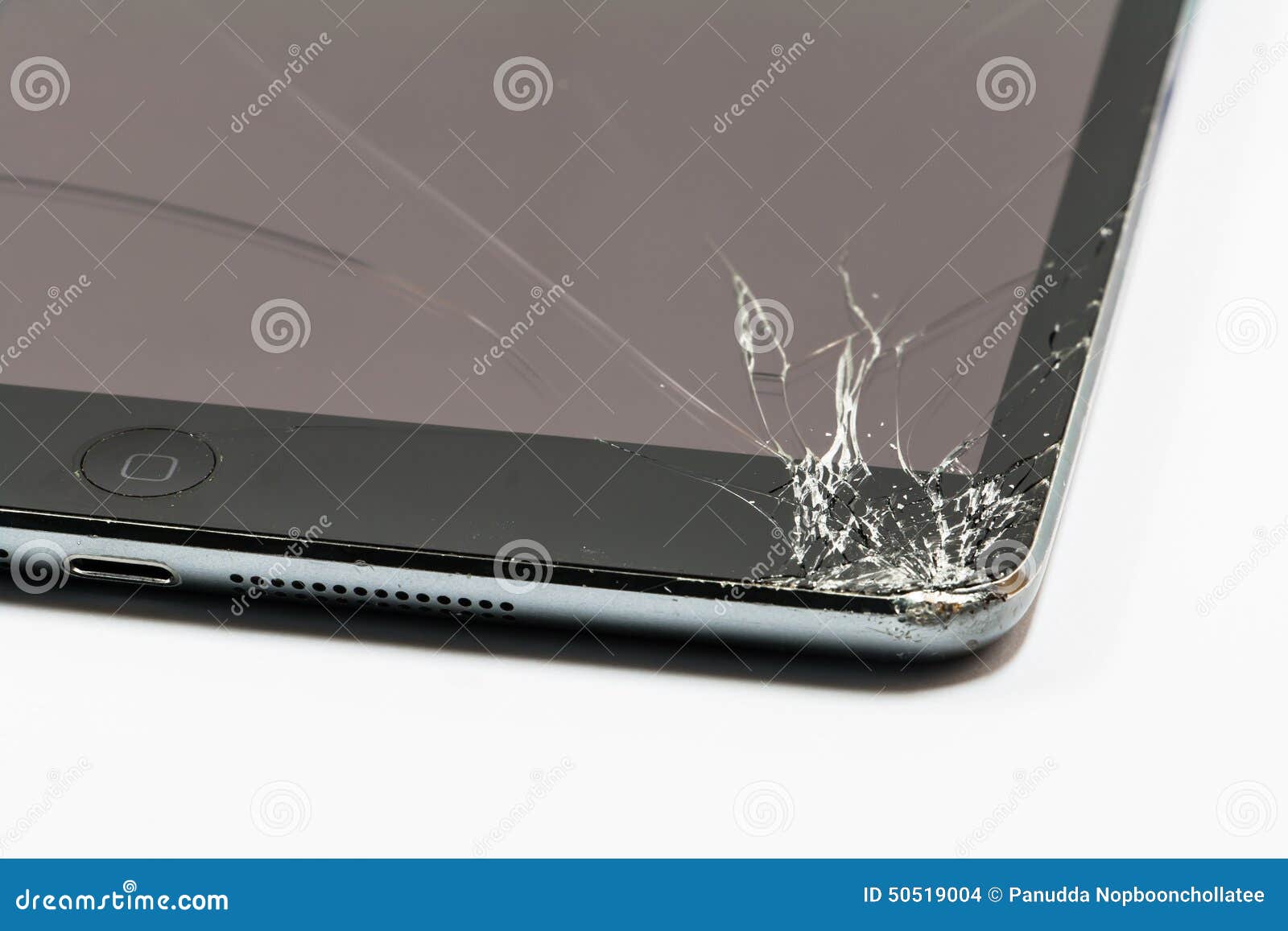 Broken tablet stock photo. Image of broken, falling, crack - 50519004