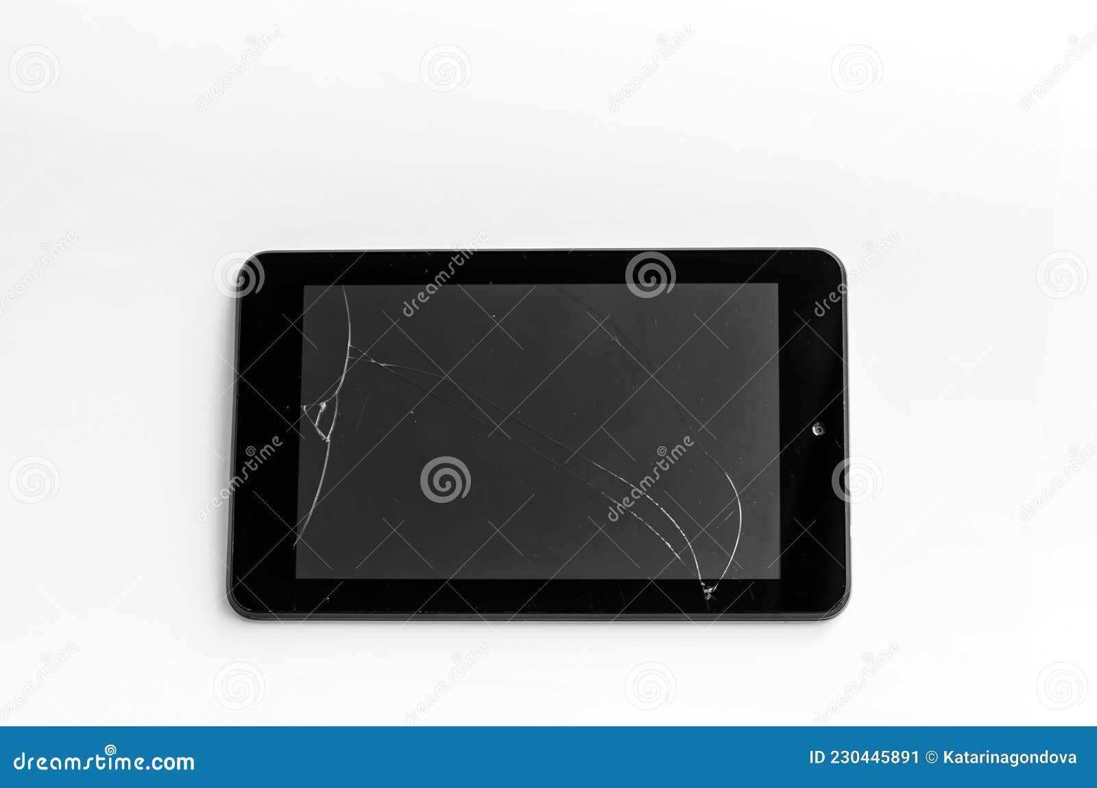 Broken tablet stock image. Image of isolated, internet - 230445891