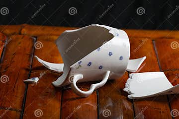 Broken tea cup stock photo. Image of viewed, pieces, beautiful - 40386108