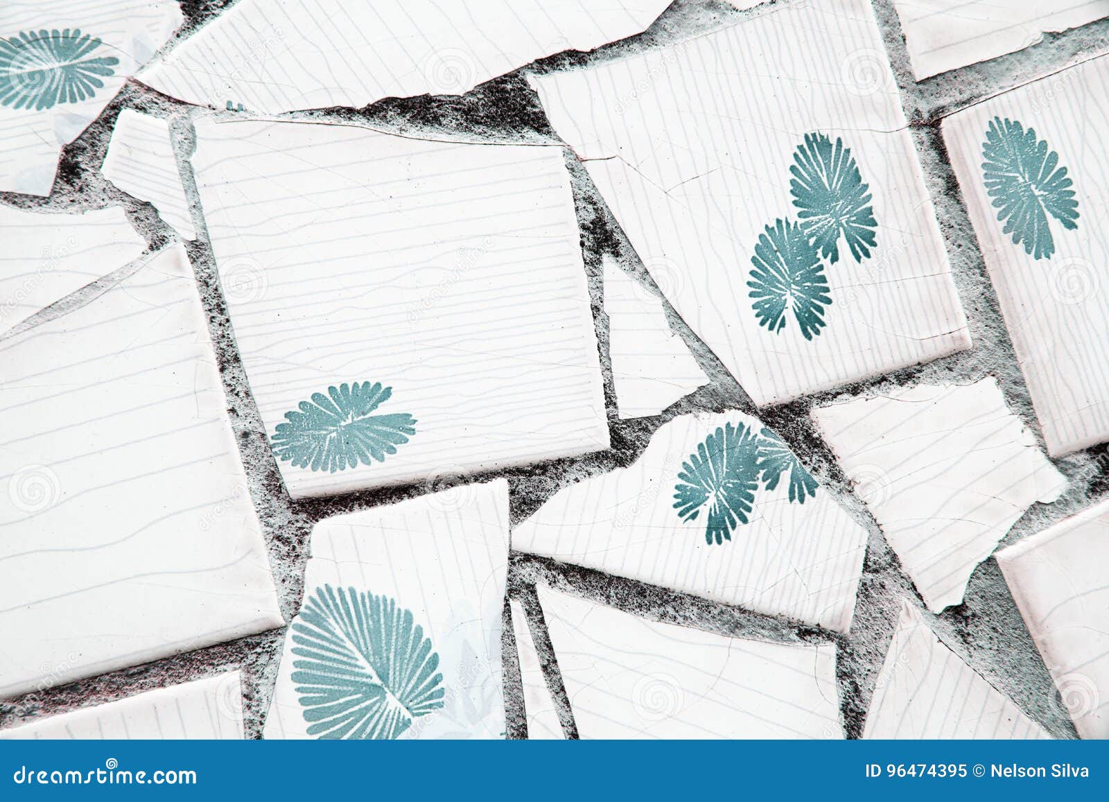 Broken tile stock image. Image of architectural, element - 96474395