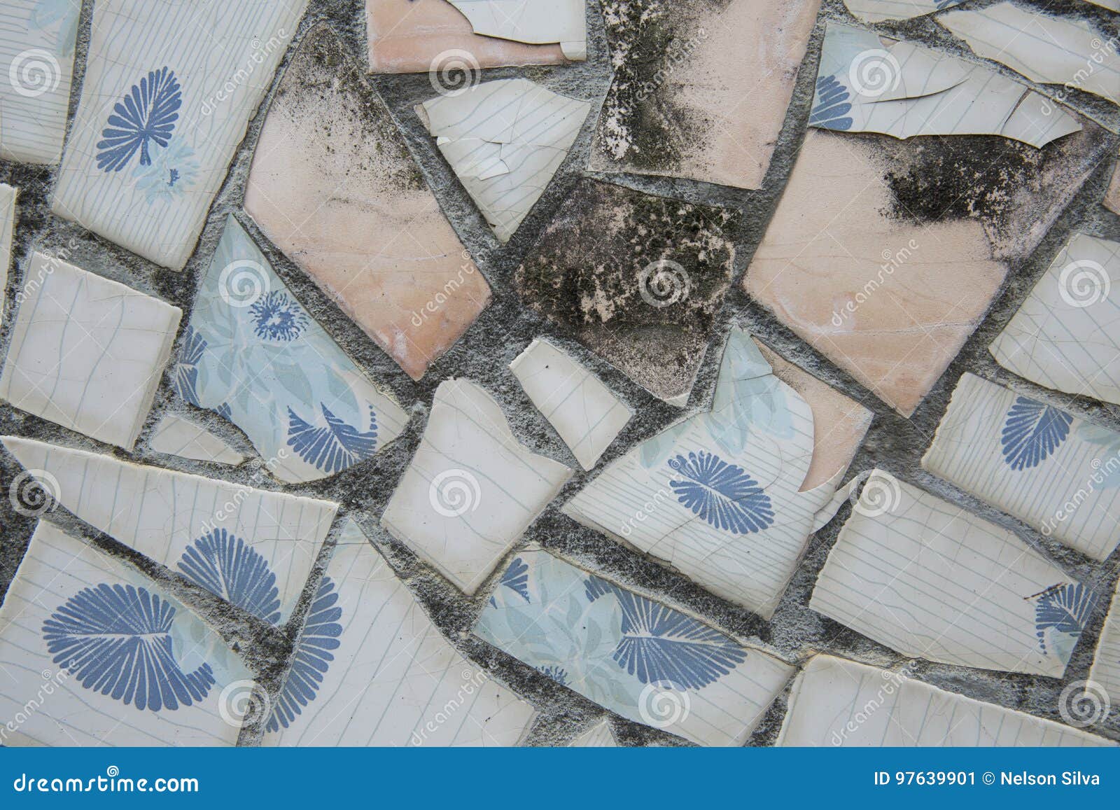 Broken tile stock image. Image of interior, stone, element - 97639901