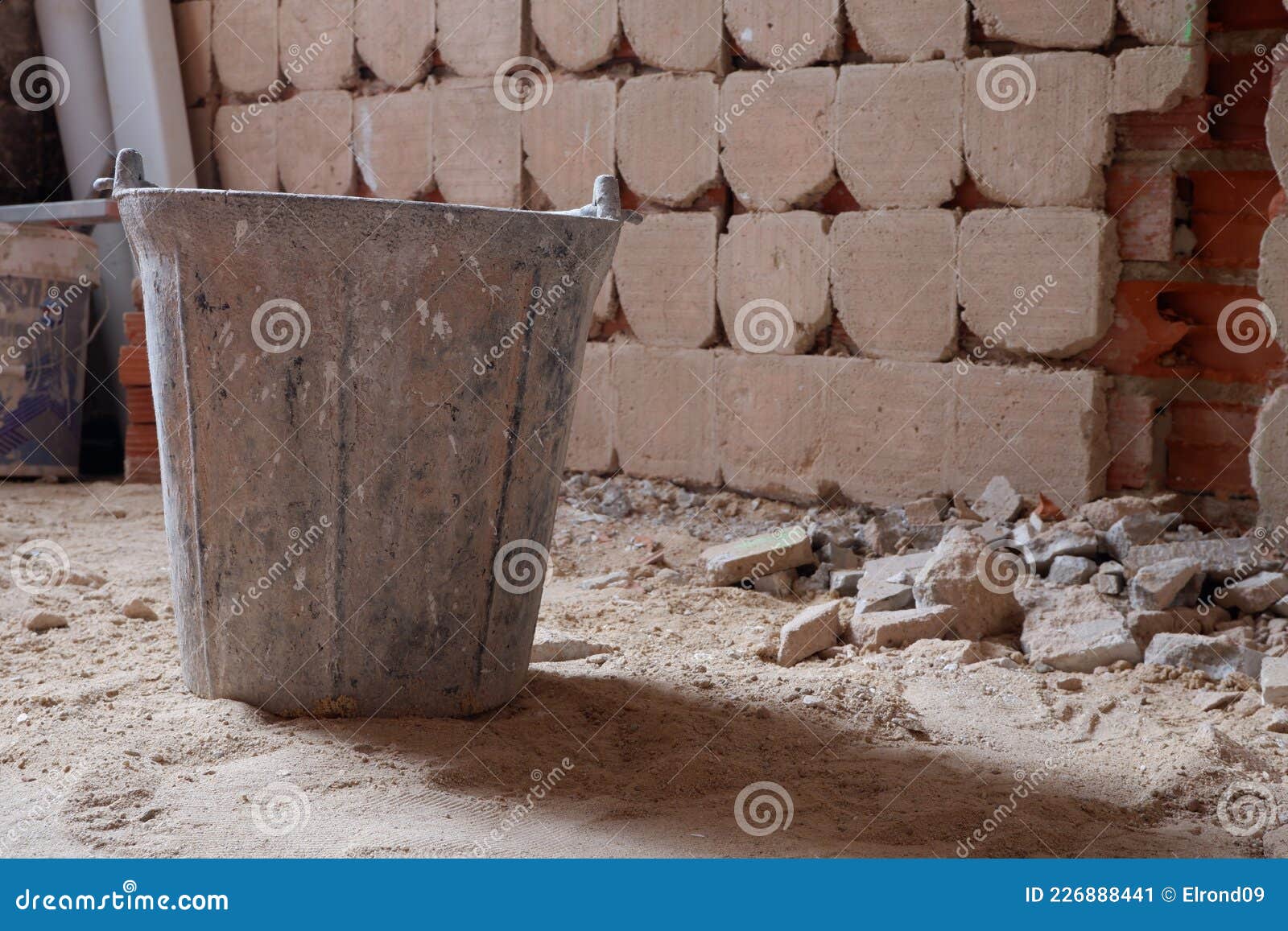 Broken Tiles in a Kitchen Renovation Stock Image - Image of renewal ...