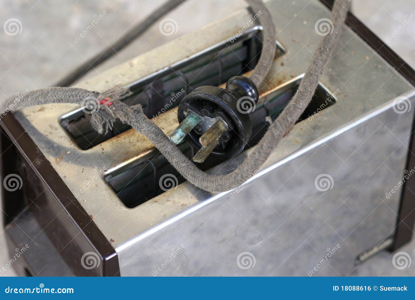 Broken toaster stock photo. Image of rust, home, dangerous - 18088616