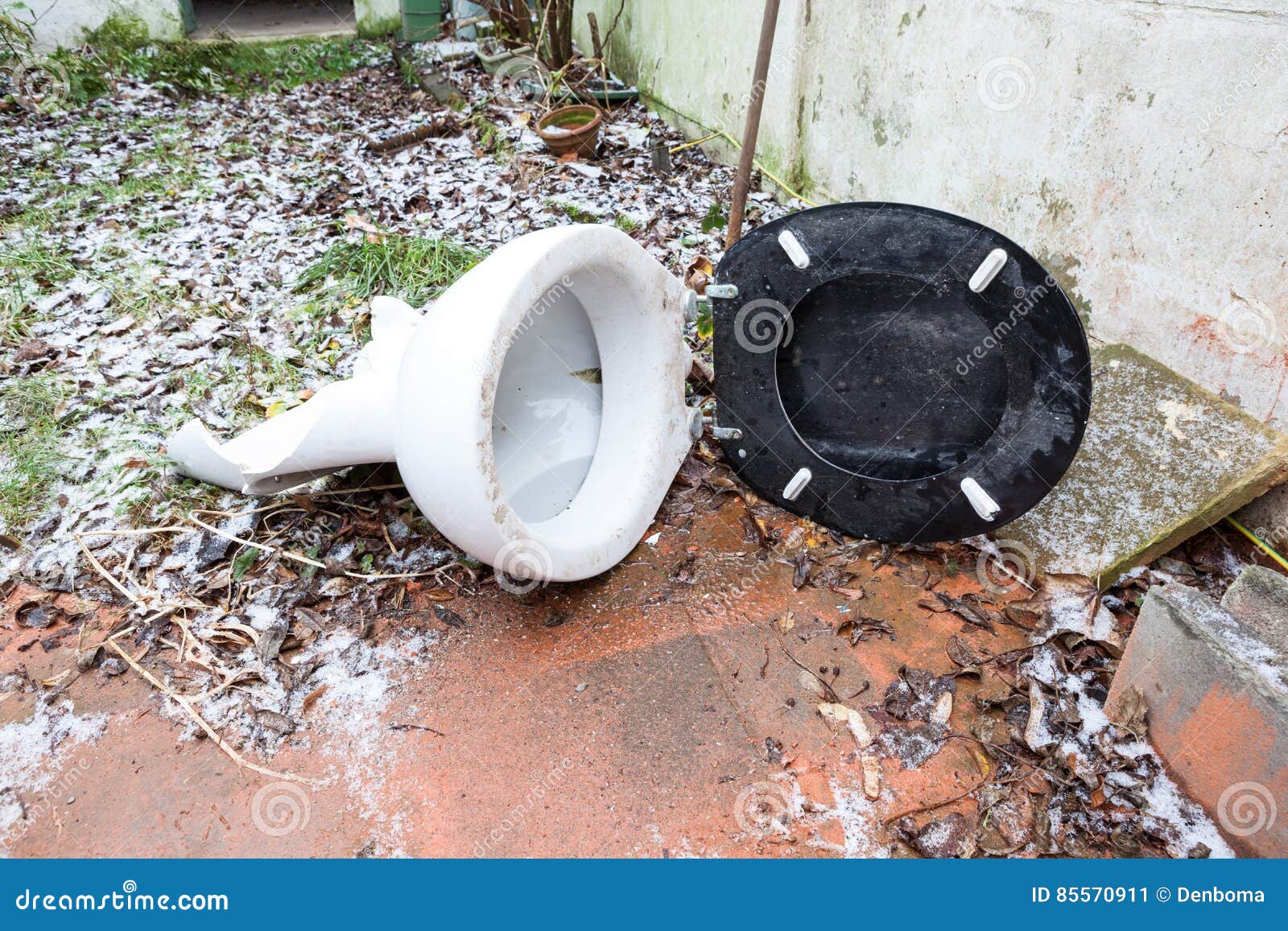 Broken Toilet Flushing Mechanism Stock Photo | CartoonDealer.com #44681088