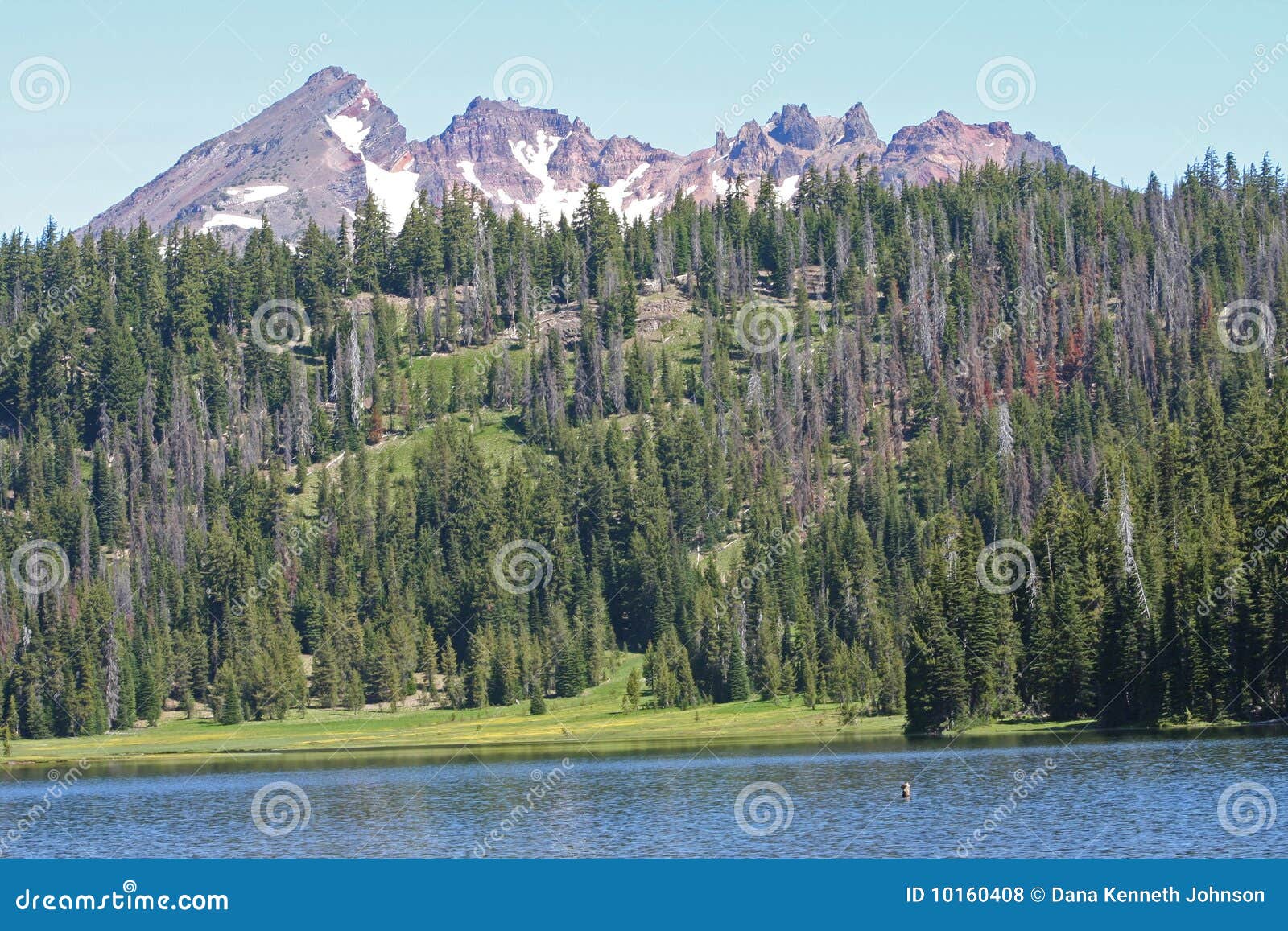 Broken Top, Central Oregon Cascades Stock Photo - Image of mountain ...
