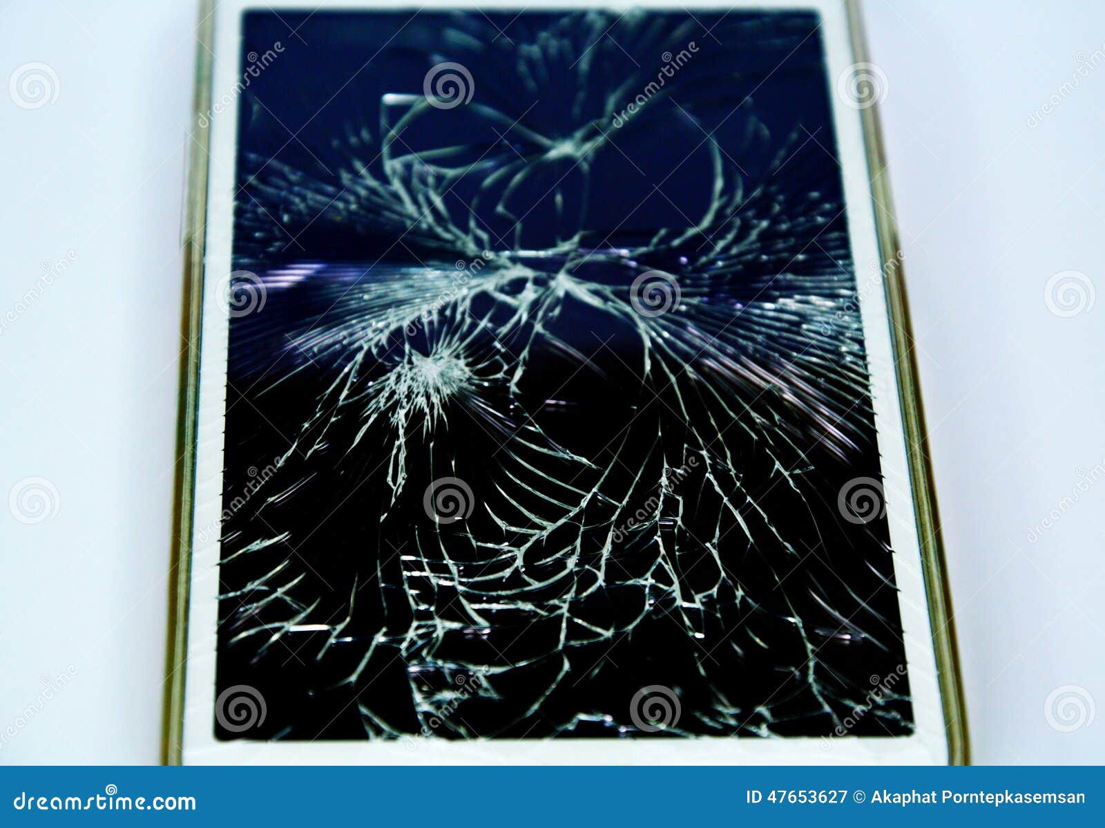 Broken Touch Screen Cell Phone Stock Image - Image of loosen, cracked ...