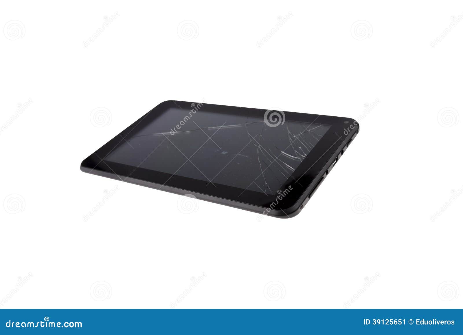Broken Touch Screen on Digital Tablet PC Stock Image - Image of ...
