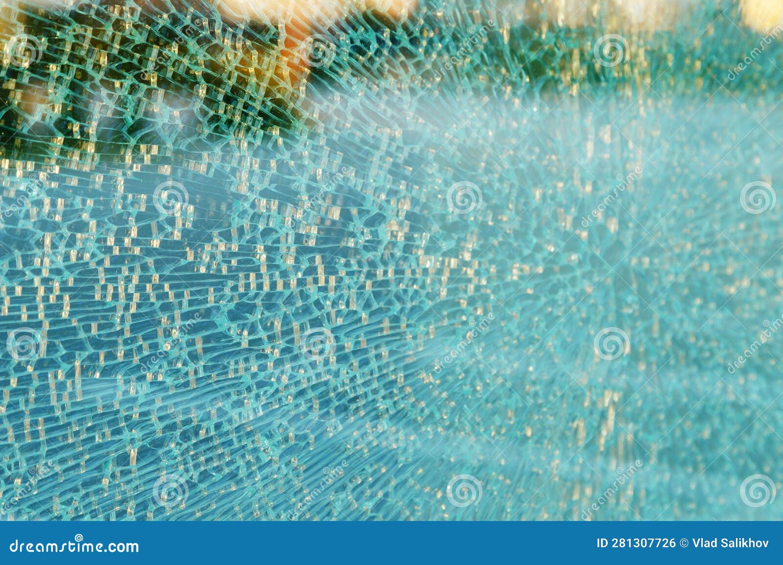 Broken Toughened Glass in Office Building. Texture. Stock Photo - Image ...