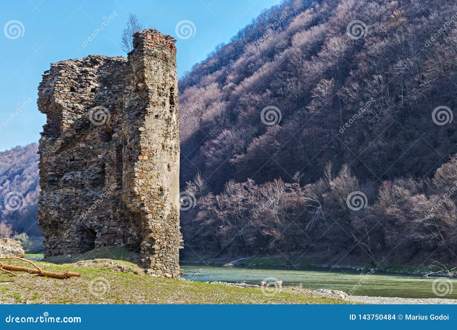 Broken Tower Of Castle Lipnice Royalty-Free Stock Photo | CartoonDealer ...