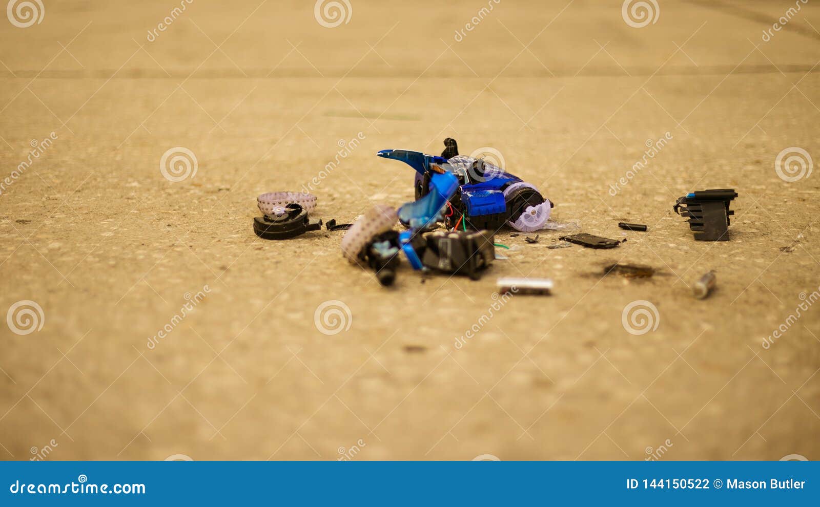 Broken Toy Displayed on Concret Stock Photo - Image of concrete ...