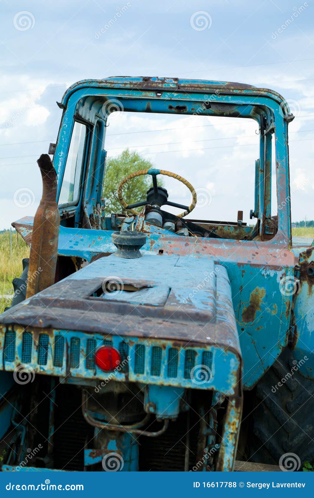 Broken Tractor stock photo. Image of antique, abandoned - 16617788
