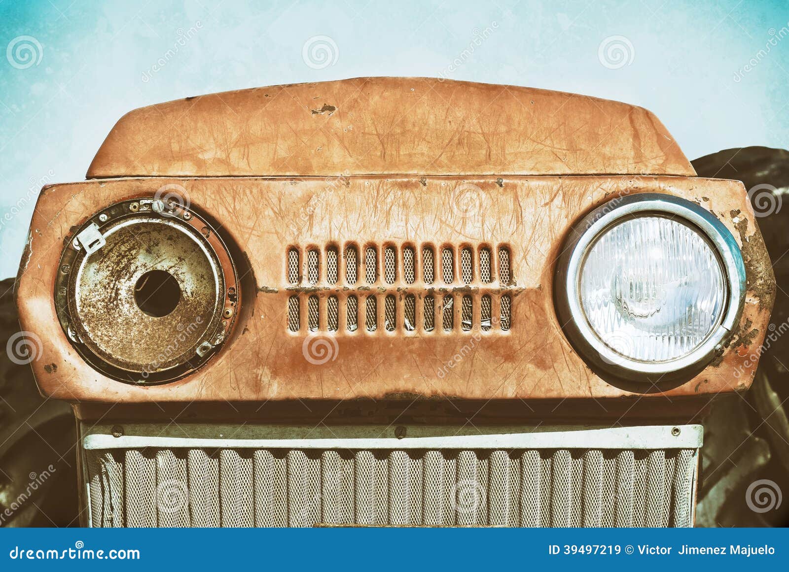 Broken tractor stock image. Image of rusty, rough, implement - 39497219