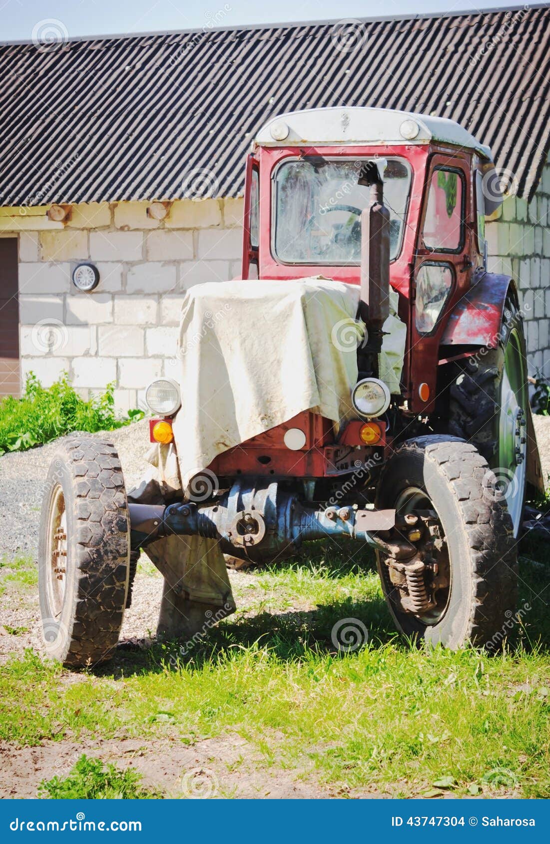 Broken tractor stock photo. Image of agricultural, broken - 43747304