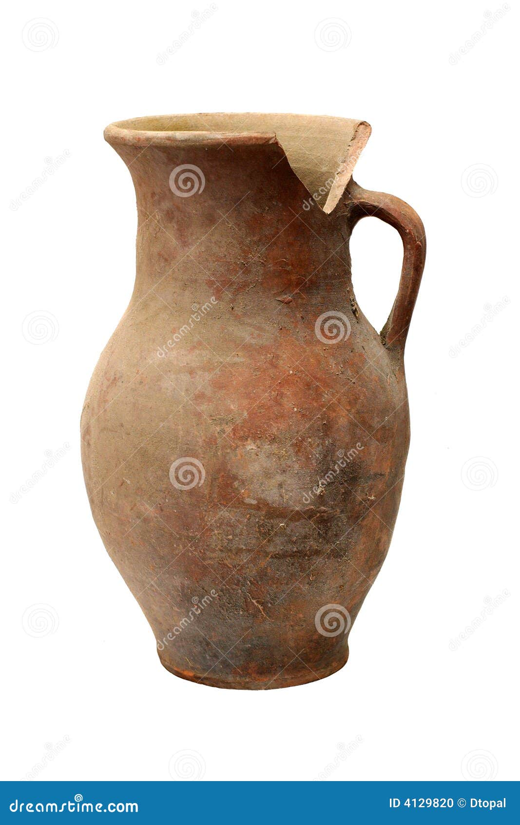 Broken traditional jug stock photo. Image of culture, brown - 4129820