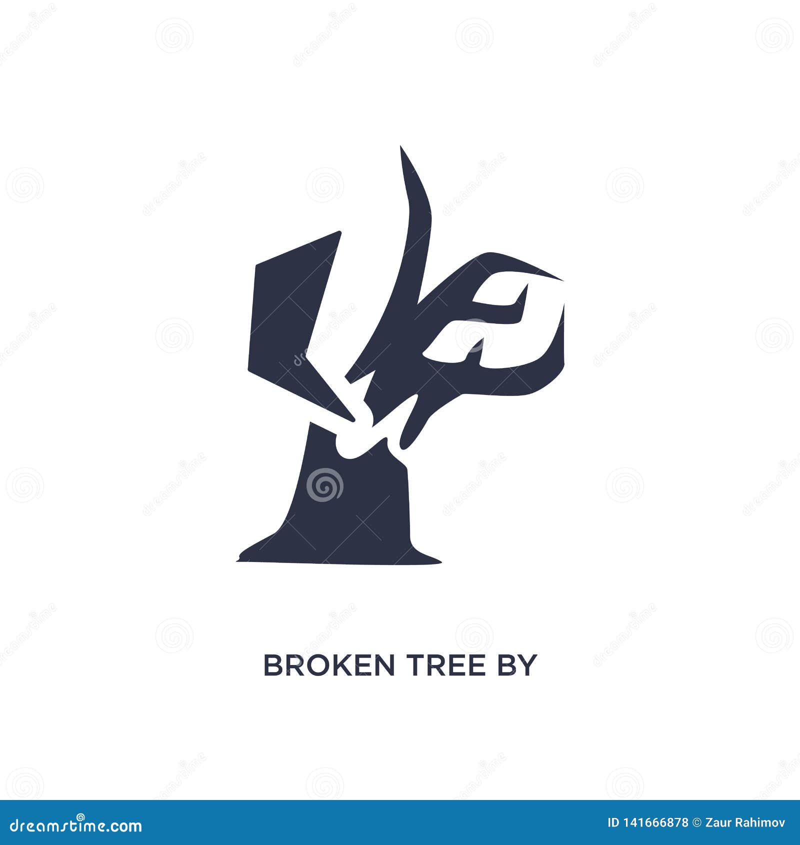 Fallen Broken Tree Hurricane Damage Stock Illustrations – 71 Fallen ...