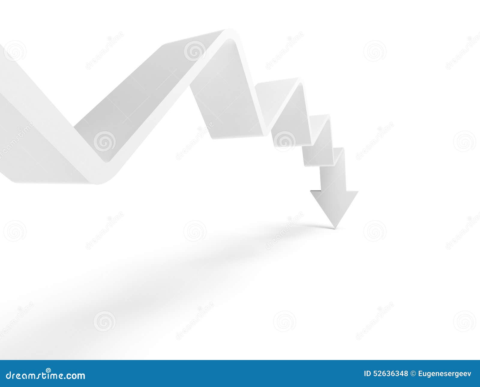 Broken Trend Line with Arrow on the End is Going Down Stock ...