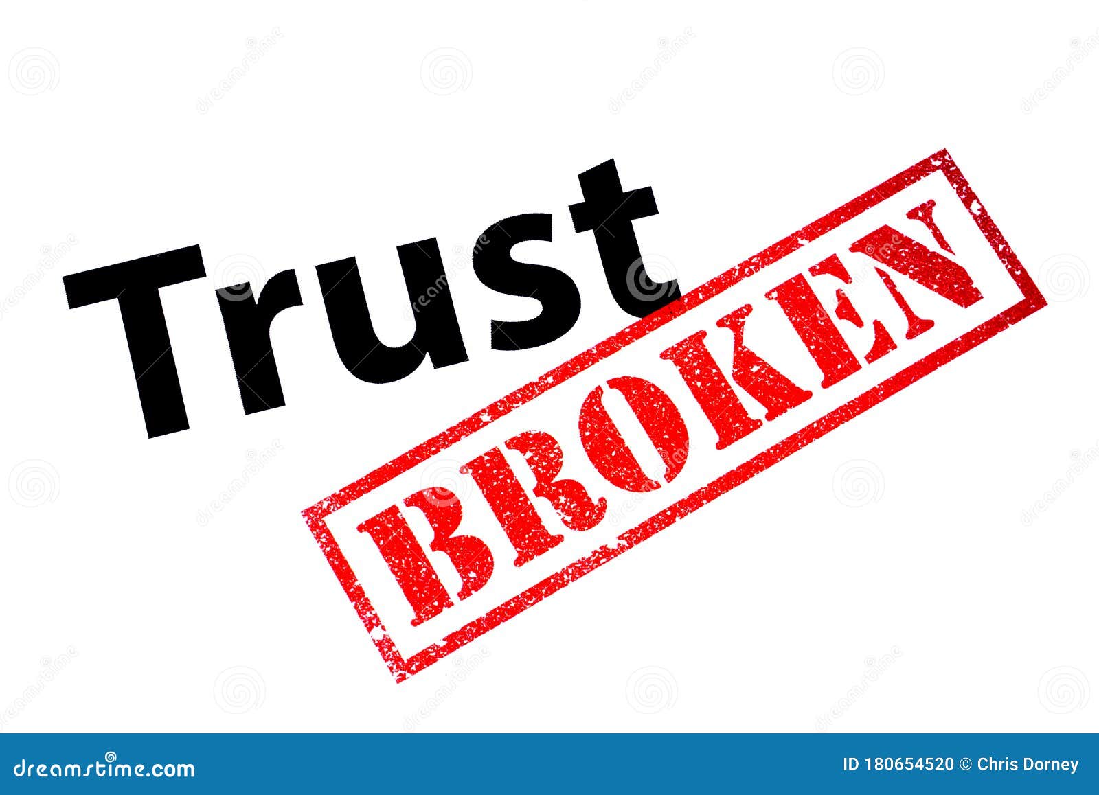 Broken Trust stock illustration. Illustration of guarantee - 180654520
