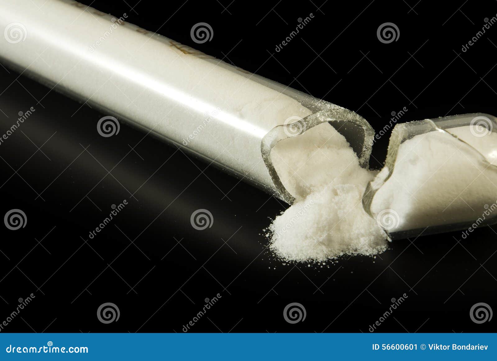 Broken tube with powder stock image. Image of beaker - 56600601