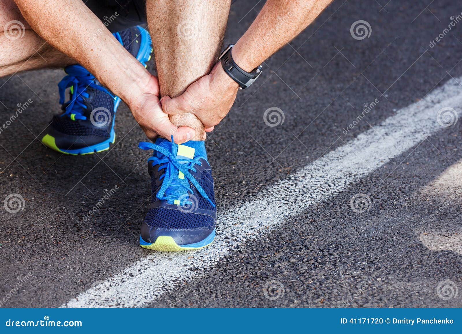 Broken twisted ankle stock photo. Image of caucasian - 41171720