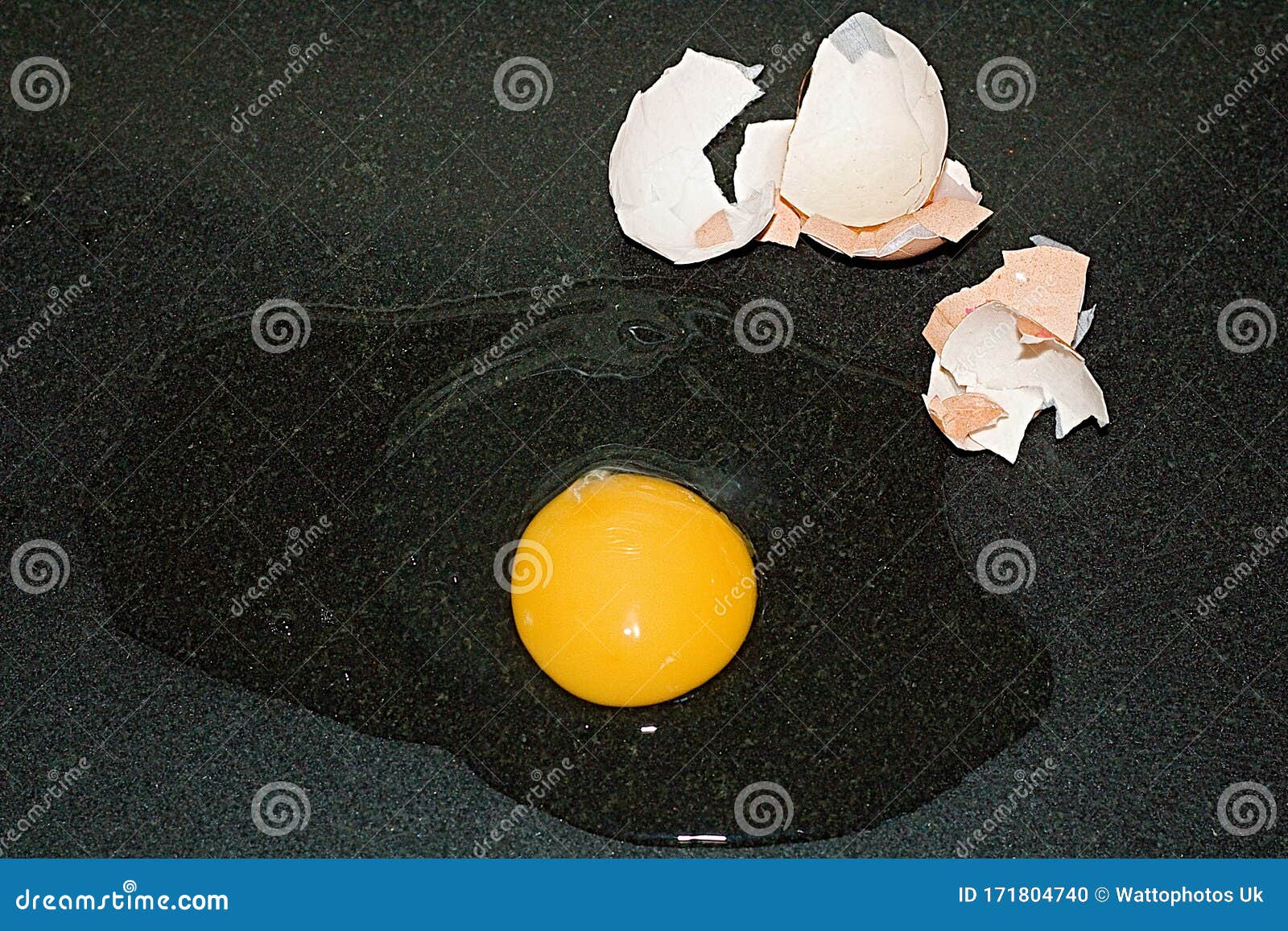 Broken Egg and Shell Up Close View Stock Photo - Image of eggs ...