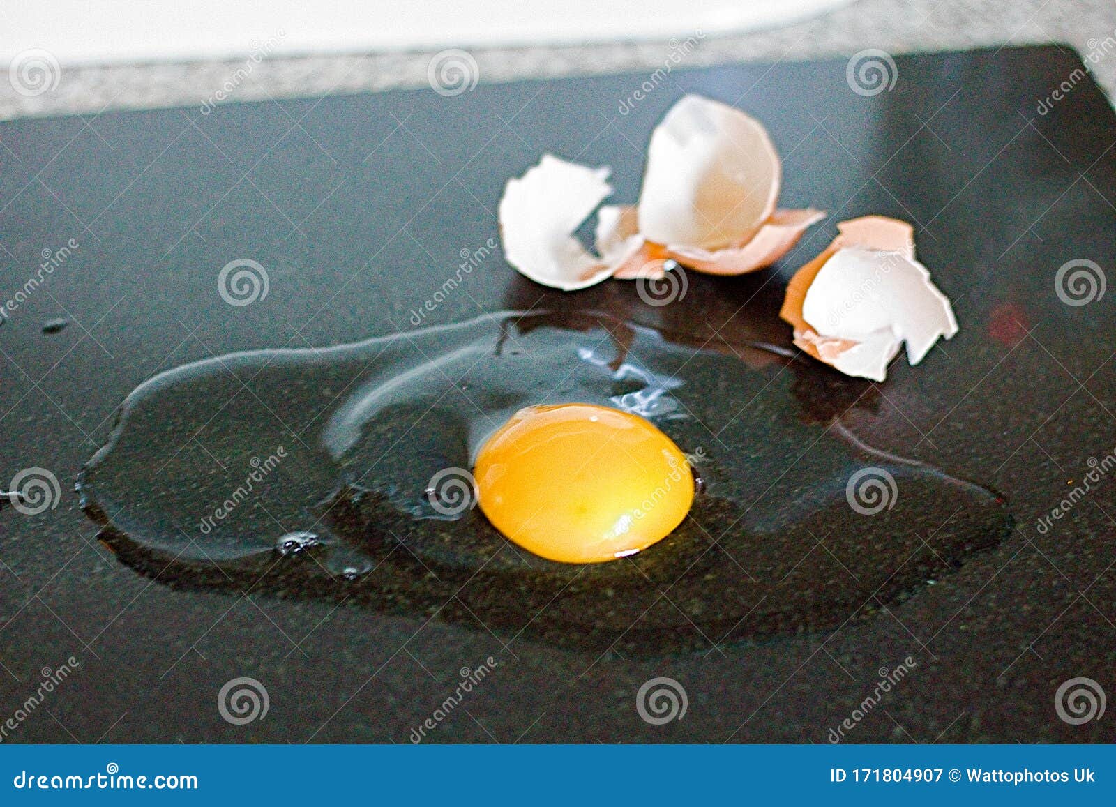 Broken Egg and Shell Up Close View Medium Stock Image - Image of style ...