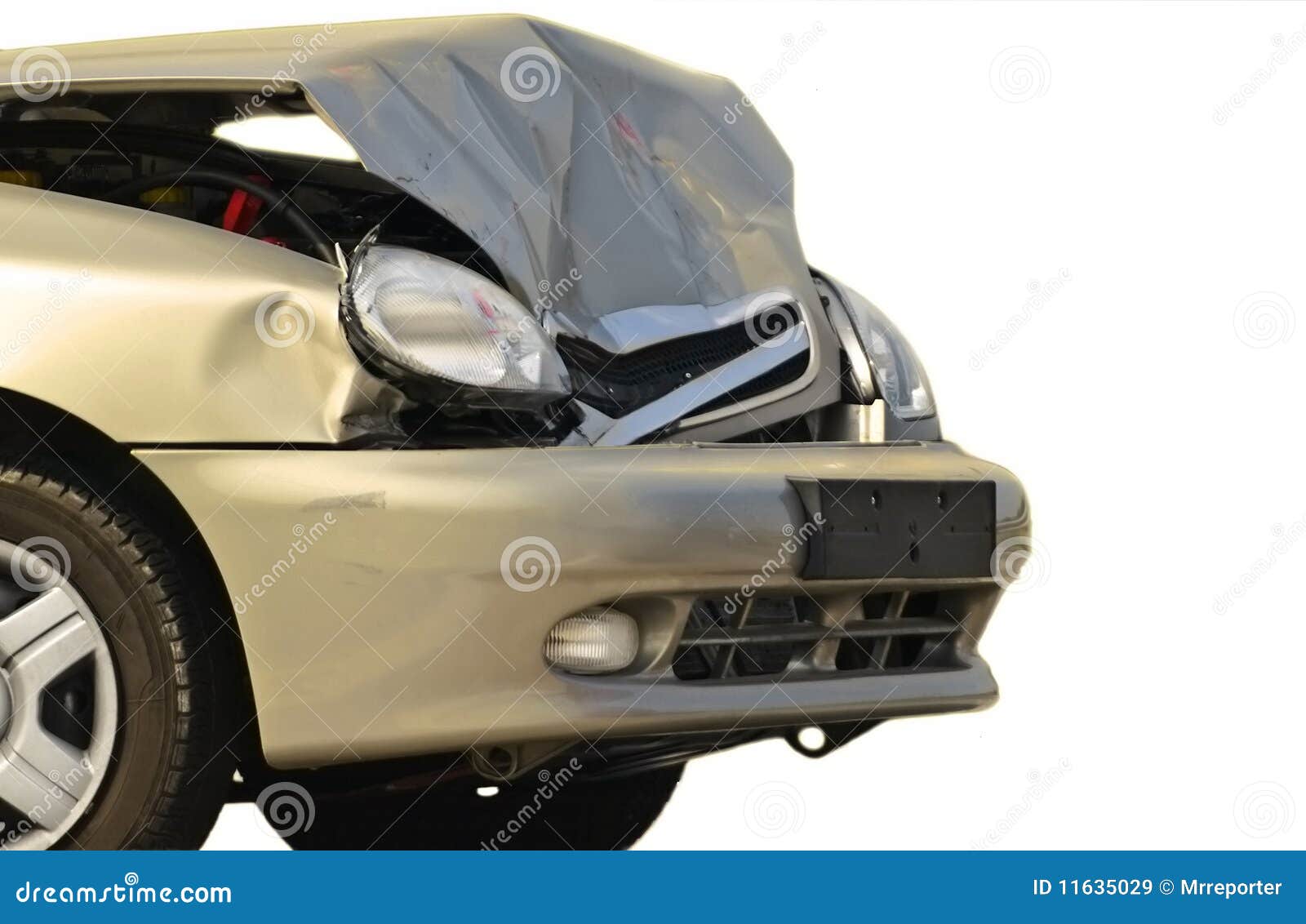 Crashed car stock image. Image of isolated, destroy, breakdown - 11635029