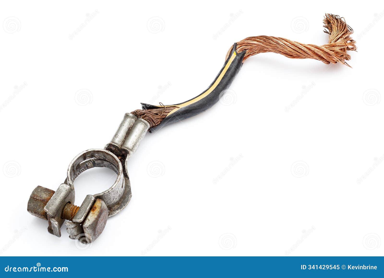 Broken Vehicle Battery Cable Stock Illustration - Illustration of ...