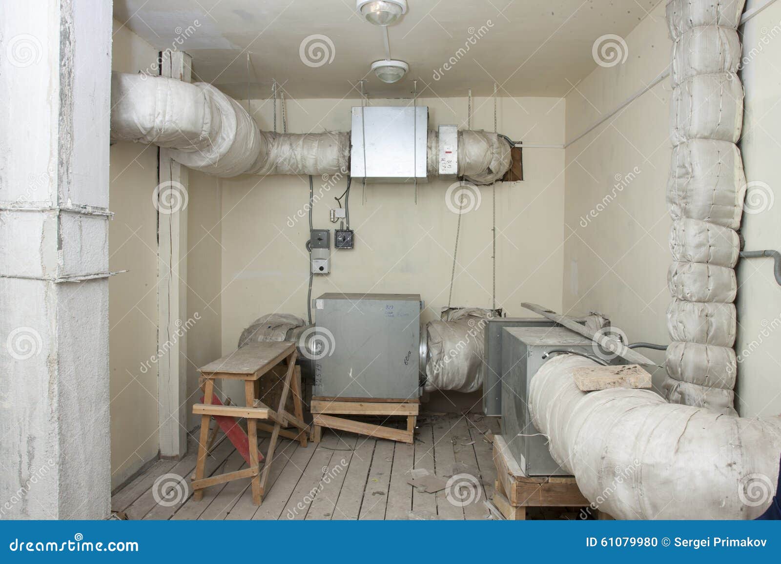Broken Ventilation Stack Close Up Stock Photo - Image of elder ...
