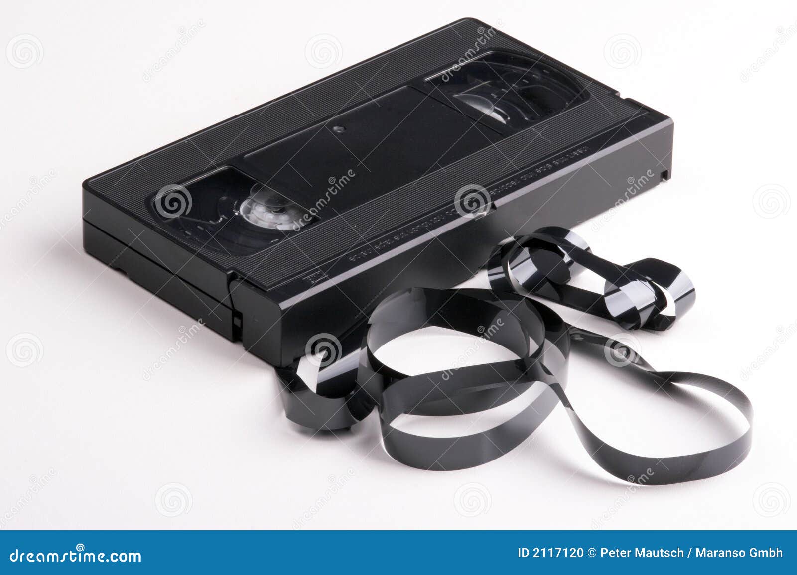 Video Cassette Isolated On White Background. Video Cassette VHS Stock ...