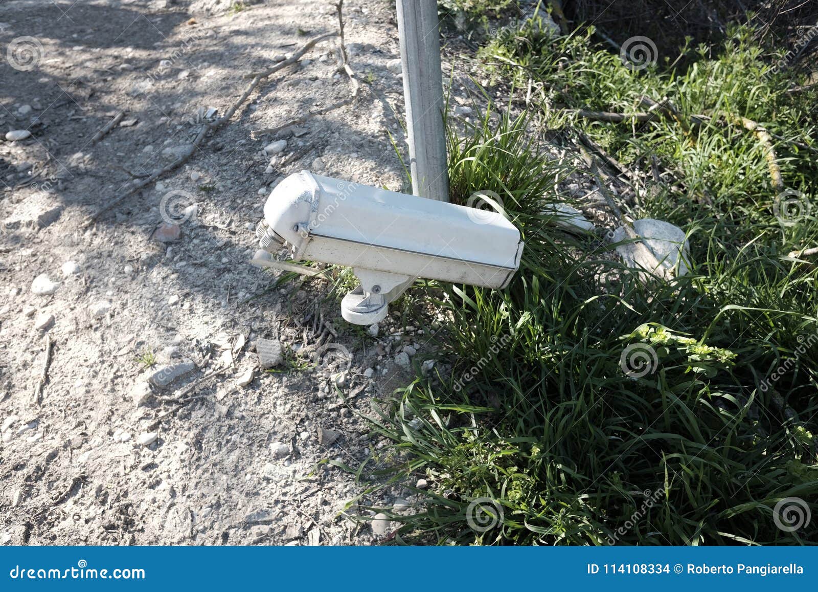 Broken Video Surveillance System Stock Photo - Image of control ...