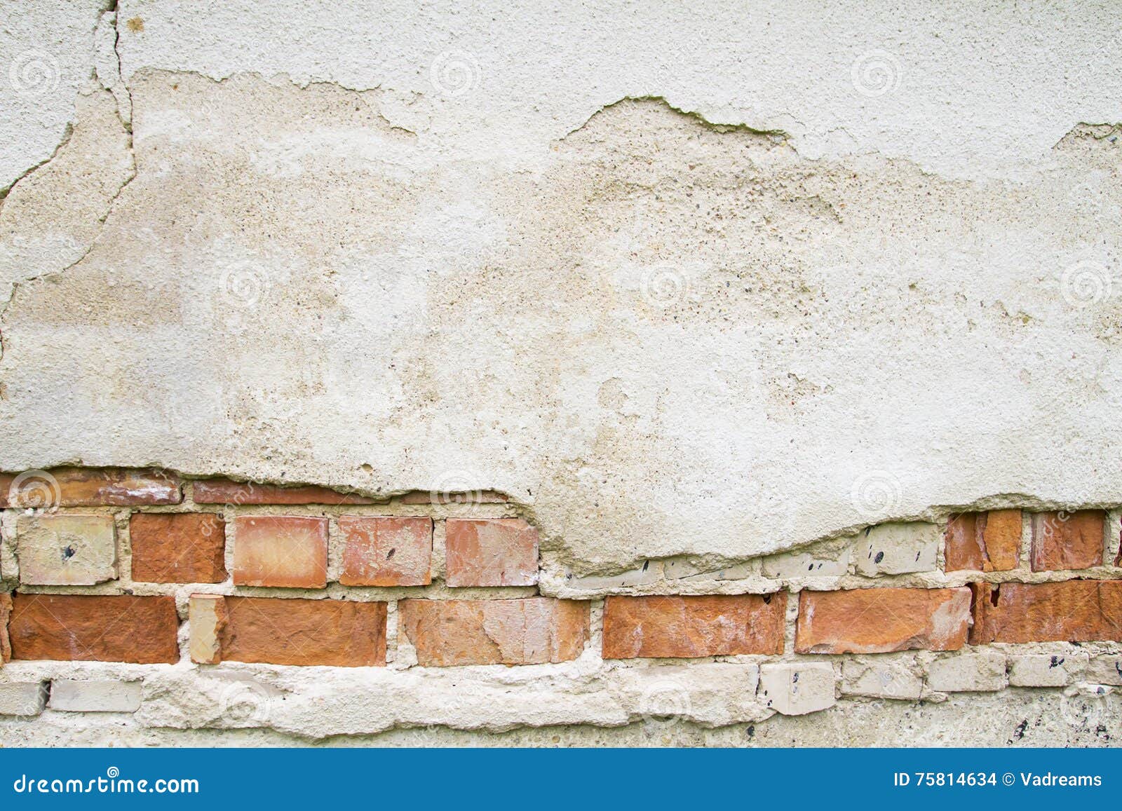 Broken Vintage Bricklaying Wall Fragment from Old Red Clay Bricks and ...