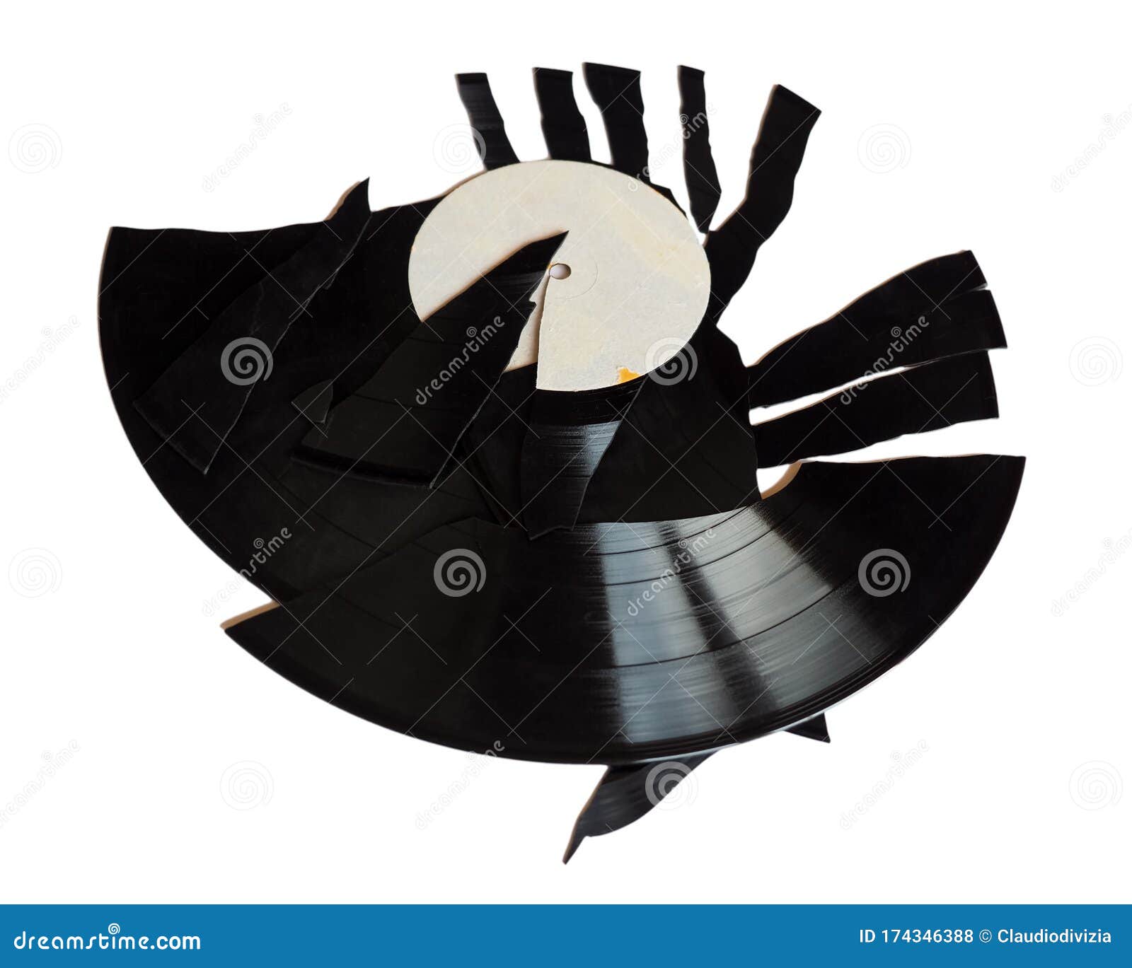Broken vinyl record stock photo. Image of album, restoration - 174346388