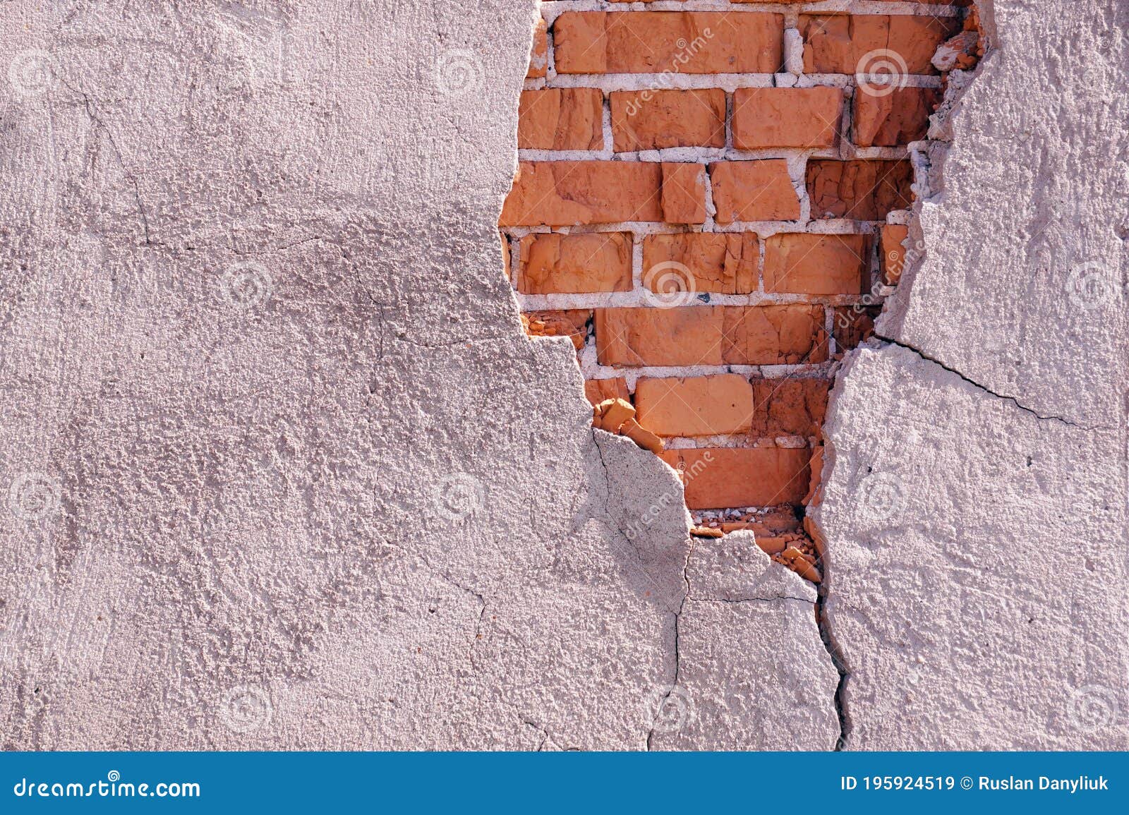 Broken wall as concept stock image. Image of isolated - 195924519