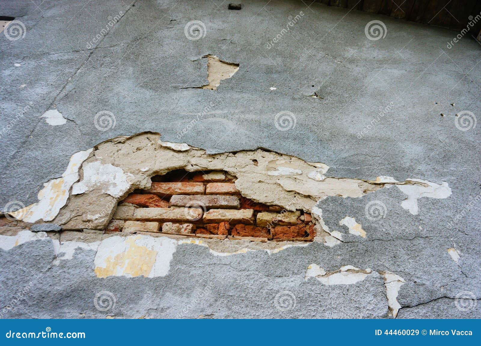 Broken wall stock image. Image of wall, broken, spot - 44460029