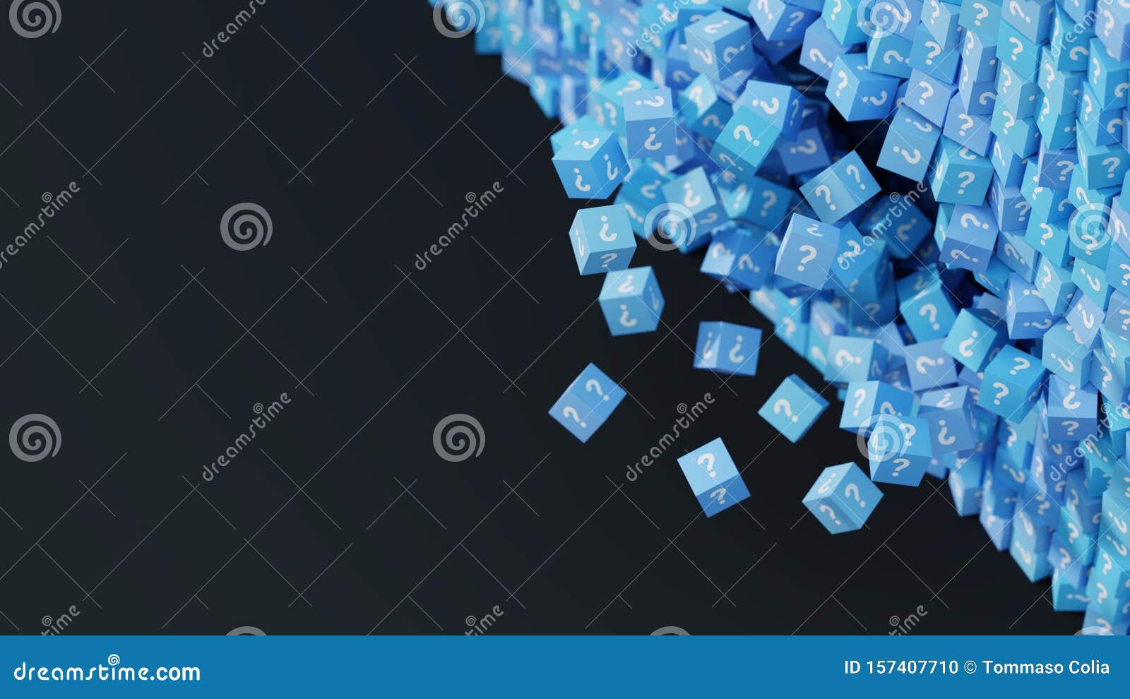 Broken Wall Numbers, Original 3d Rendering Stock Illustration ...