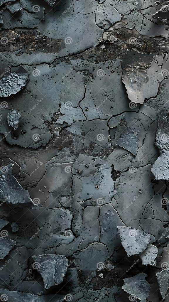 A Broken Wall Texture Background Stock Illustration - Illustration of ...