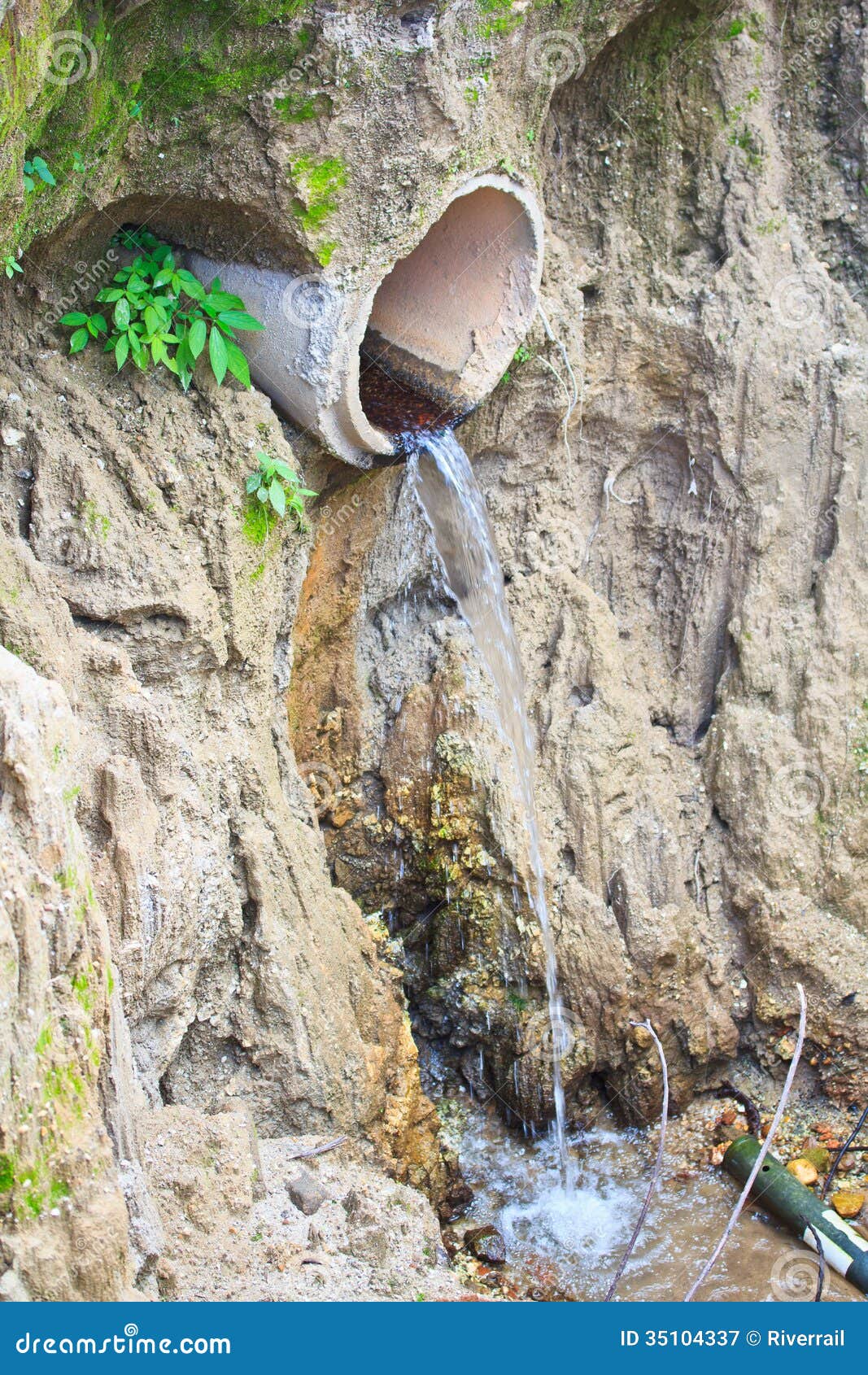 Broken water pipe stock image. Image of abstract, amazing - 35104337