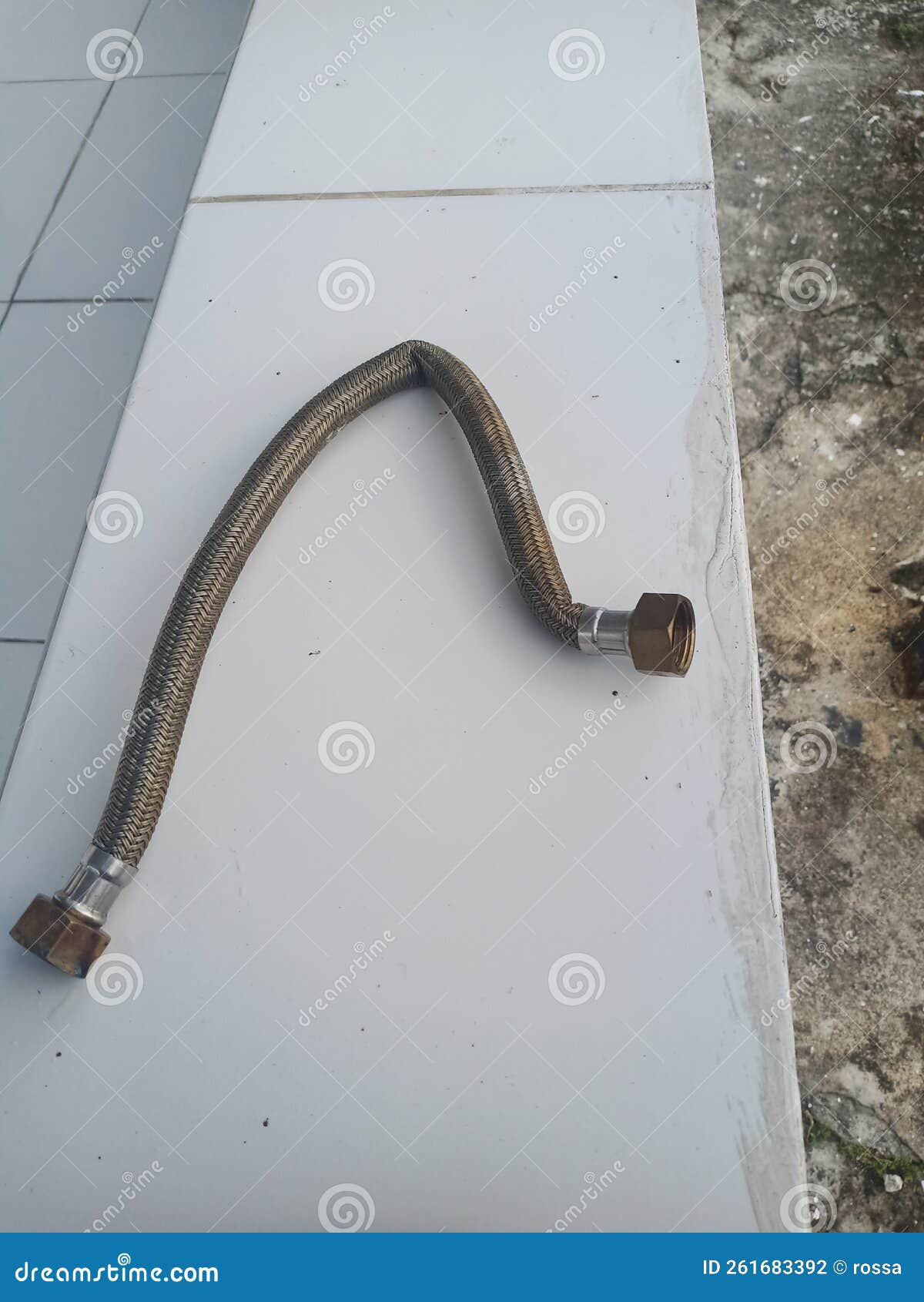 Broken Water Pipe. Still Survives Even Though it& X27;s Bent Stock ...