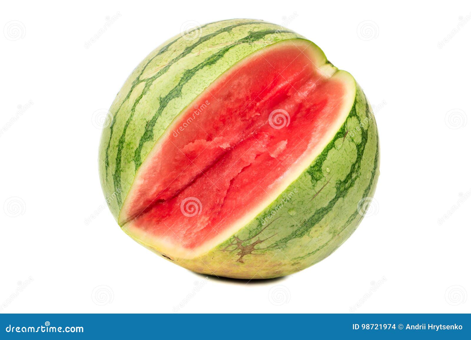 Broken watermelon stock photo. Image of eating, breakfast - 98721974