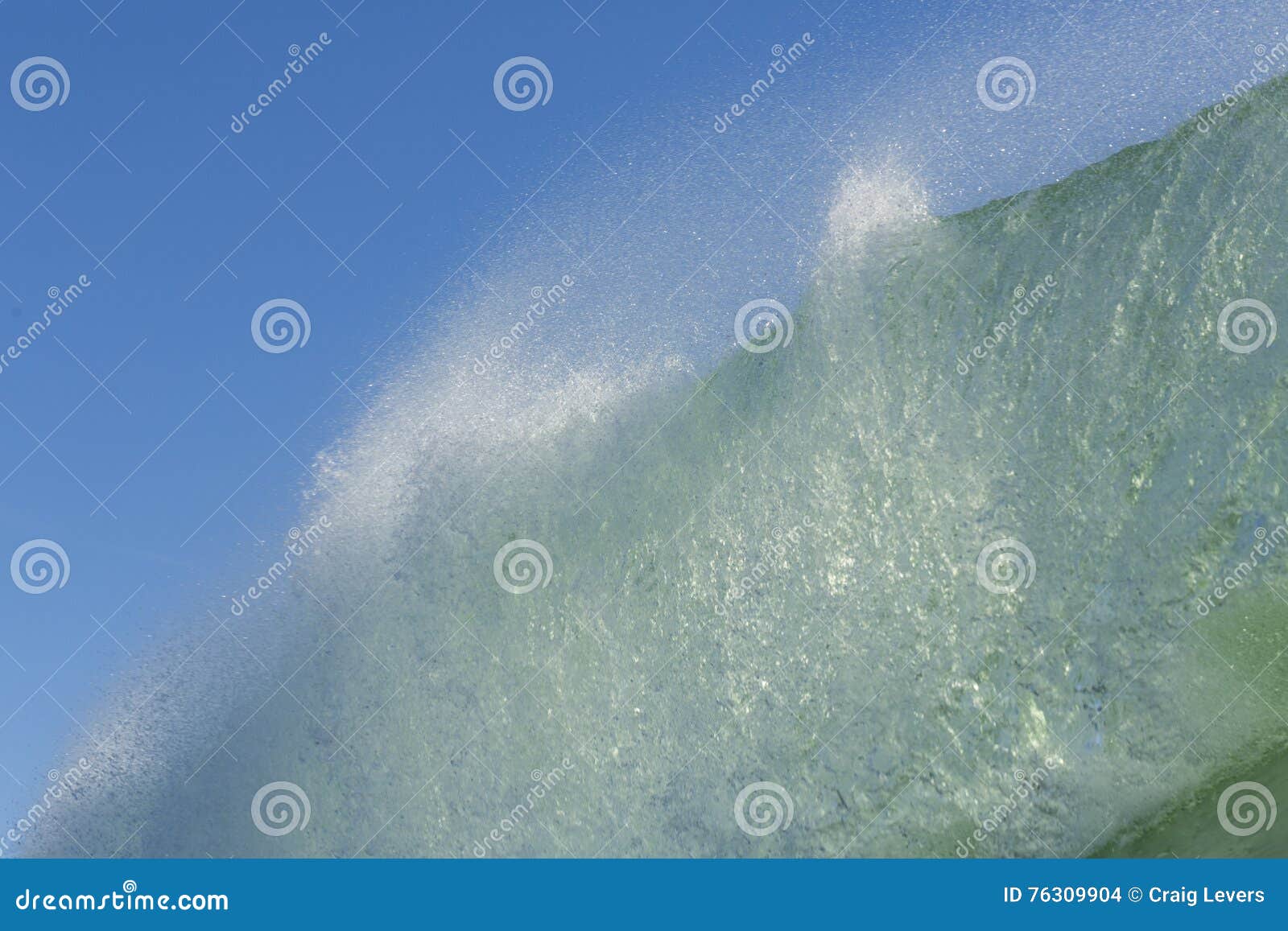 Broken Wave stock photo. Image of storm, caught, breaker - 76309904