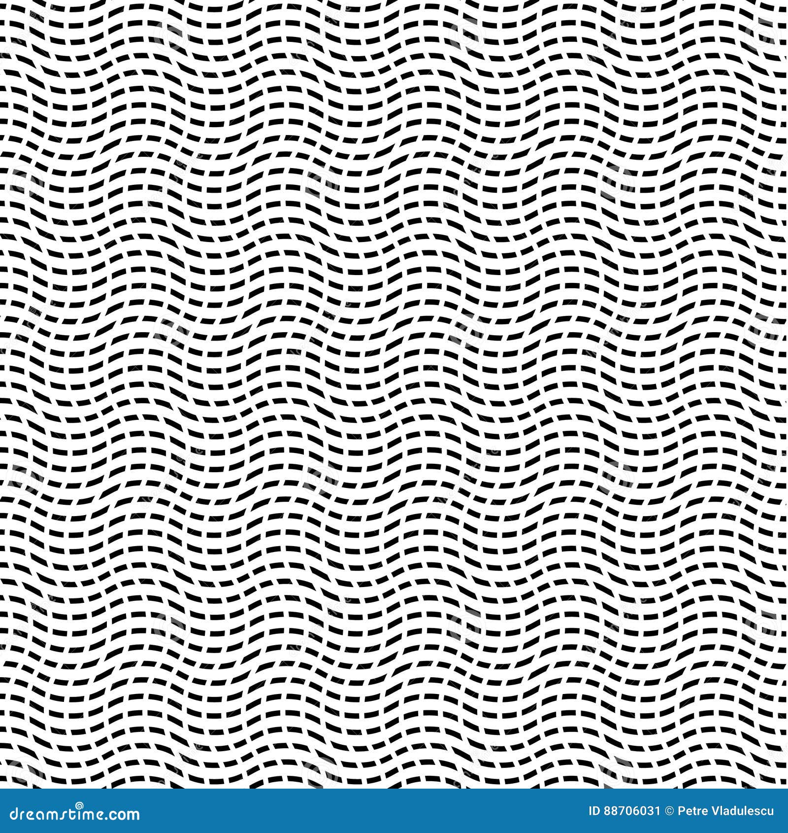 Broken wavy black lines stock vector. Illustration of collection - 88706031